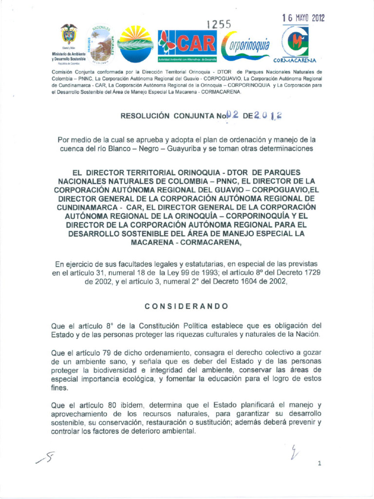 2012 POMCA Rio Blanco | PDF