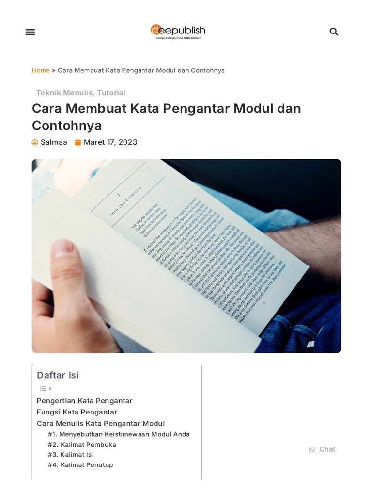 Cara Membuat Kata Pengantar Modul Dan Contohnya | PDF