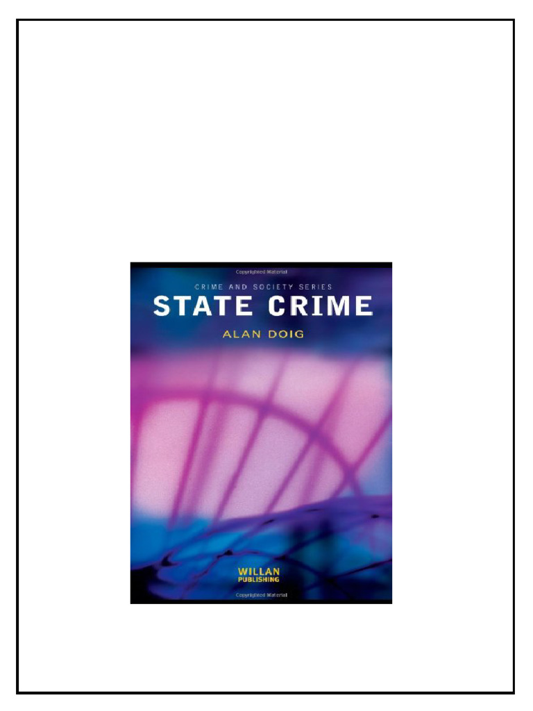 State Crime Crime And Society Series Alan Doig pdf download | PDF