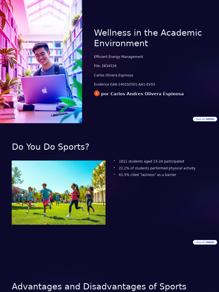 Academic Wellness: Nutrition & Sports Impact | PDF