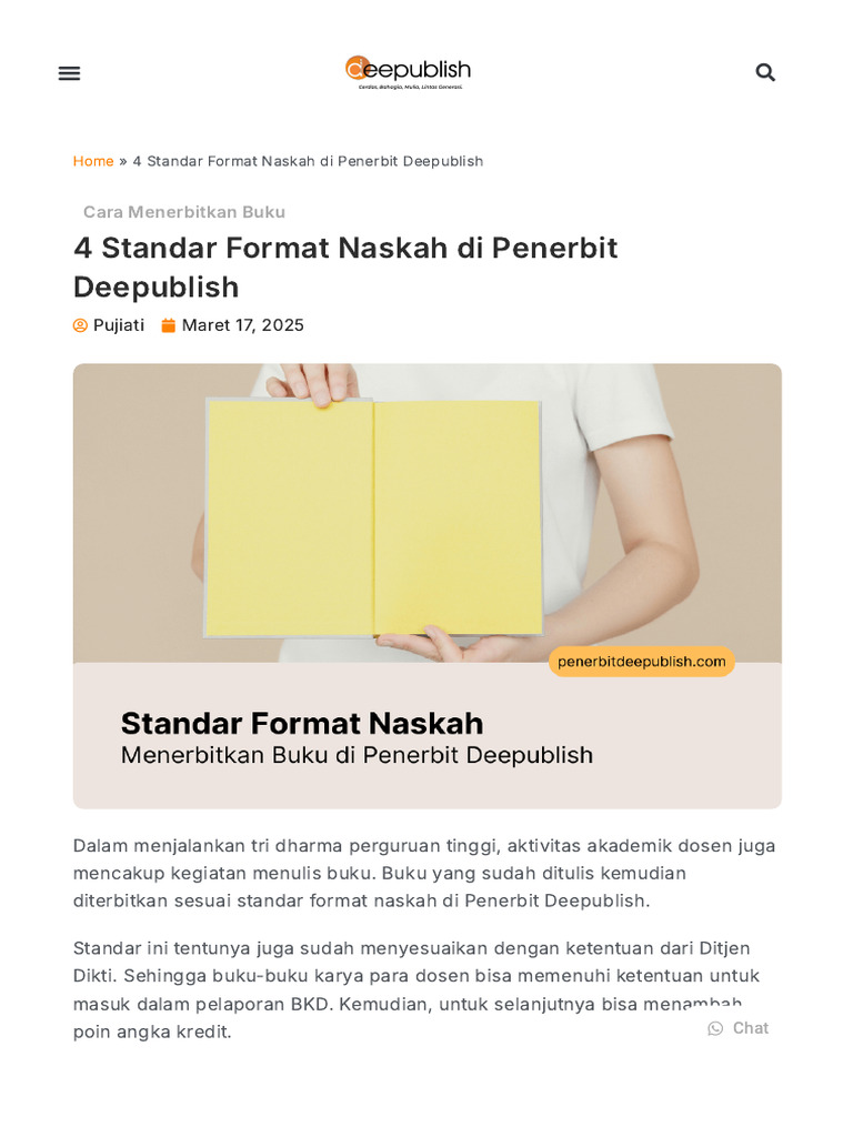 4 Standar Format Naskah Di Penerbit Deepublish | PDF