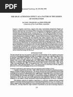 John Sweller - Cognitive Load Theory | PDF | Experiment | Learning