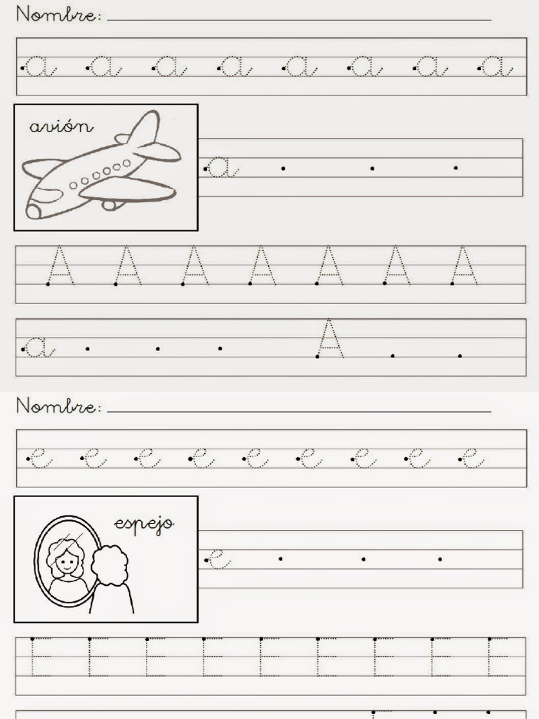 Trazo Vocales | PDF