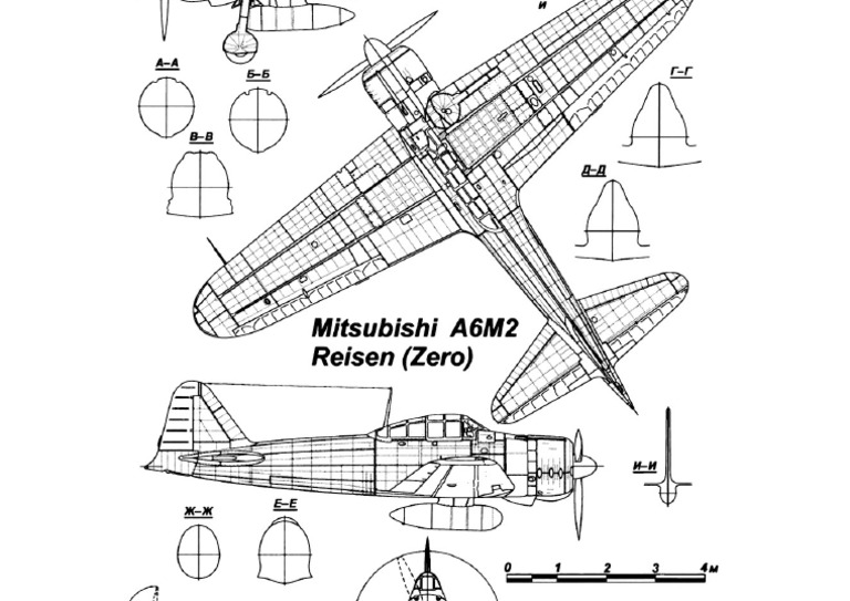 A6M2 Blueprint | PDF