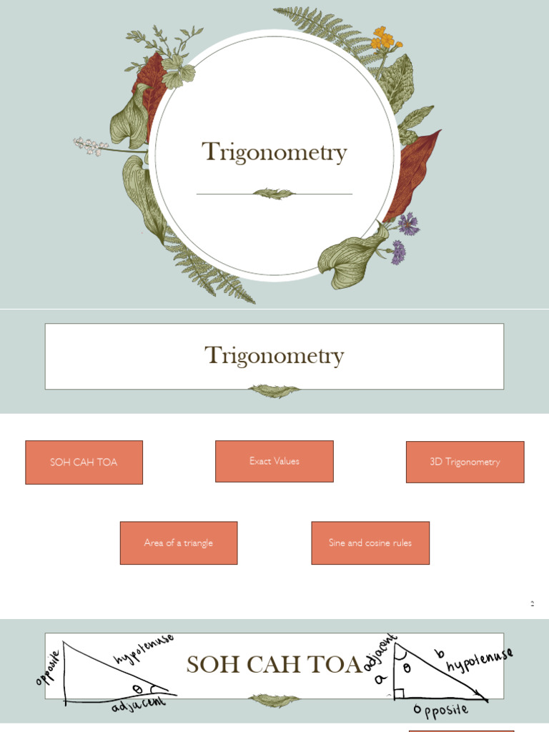 Trigonometry and Pythagoras' Theorem | PDF | Trigonometry | Euclidean ...