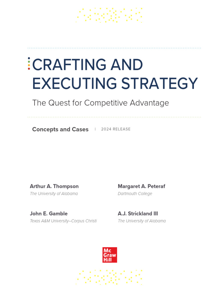 Crafting Strategy for Competitive Advantage | PDF | Strategic ...