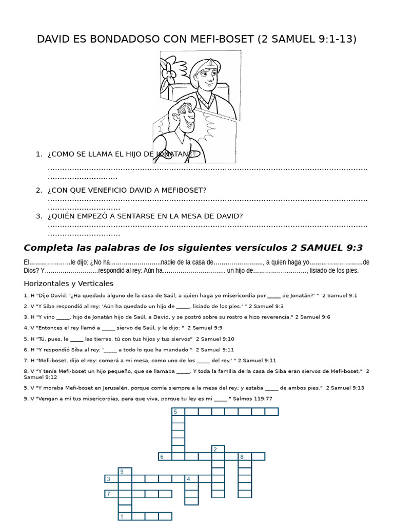 David Es Bondadoso Con Mefi | PDF