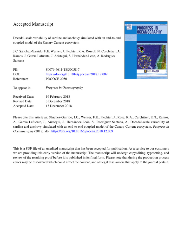 Decadal Scale Variability of Sardine | PDF | Phytoplankton | Hydrography