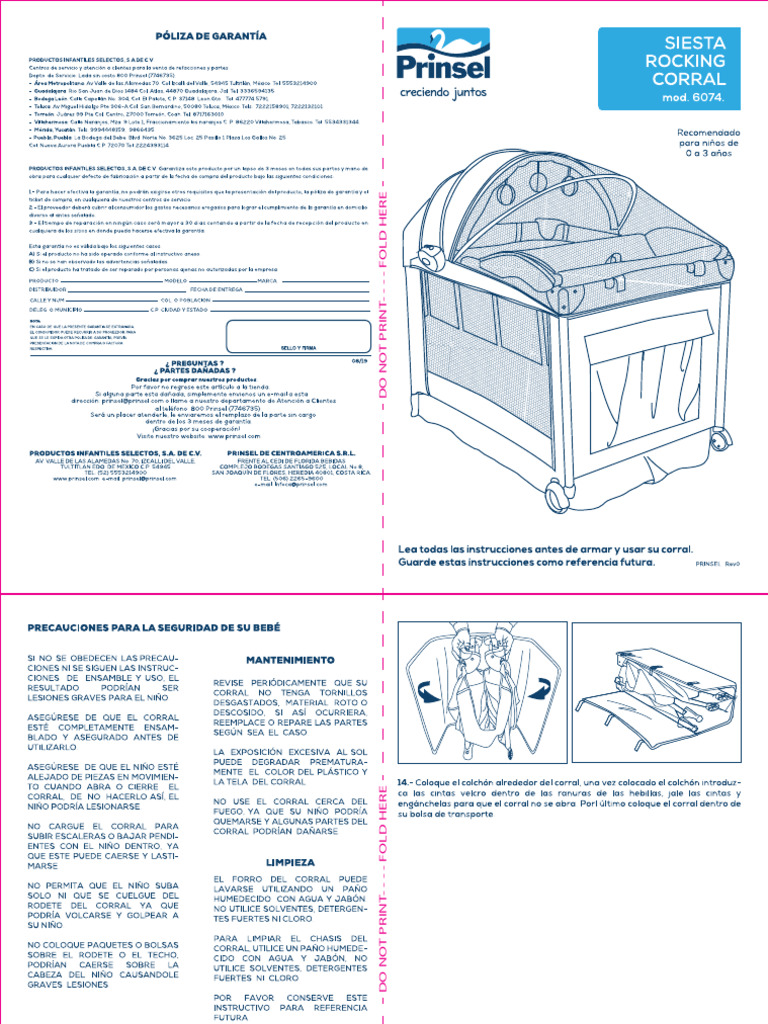 Corral Siesta Rocking Instructivo | PDF