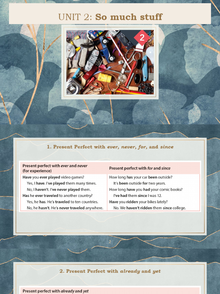 Grammar Reference U 2 | PDF