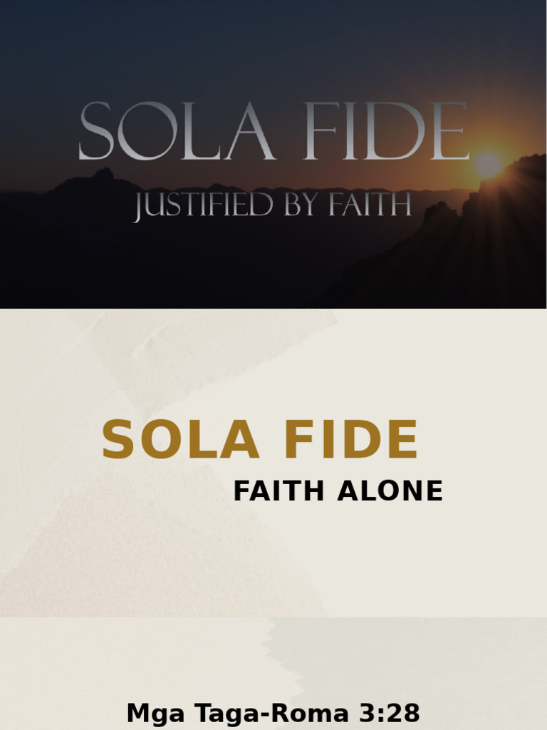 Sola Fide-Discipleship - PPTX 20250606 200110 0000 | PDF