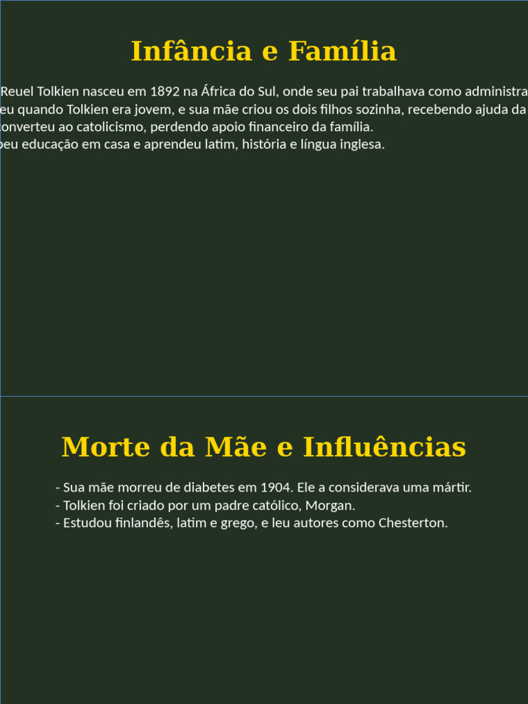 Biografia Tolkien e O Hobbit | PDF