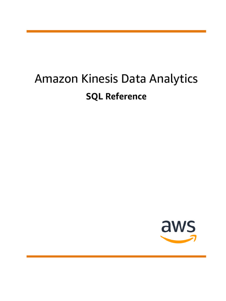 Kinesis Analytics Sqlref | PDF | Integer (Computer Science) | Data Type