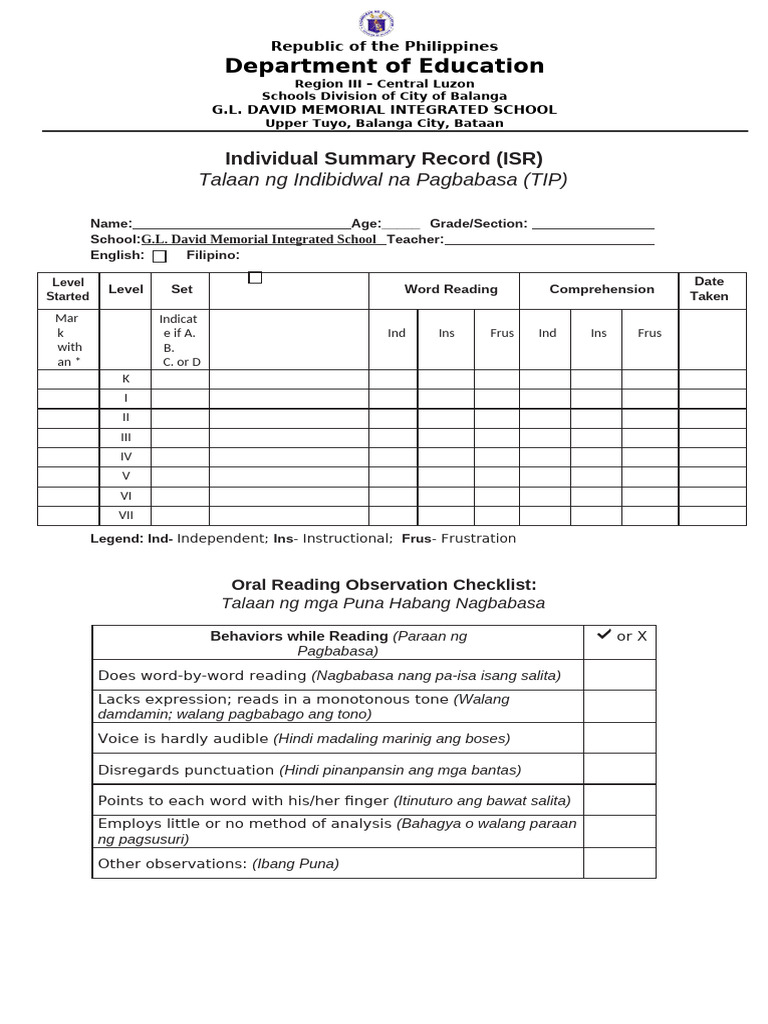 ORT Files - Reading | PDF