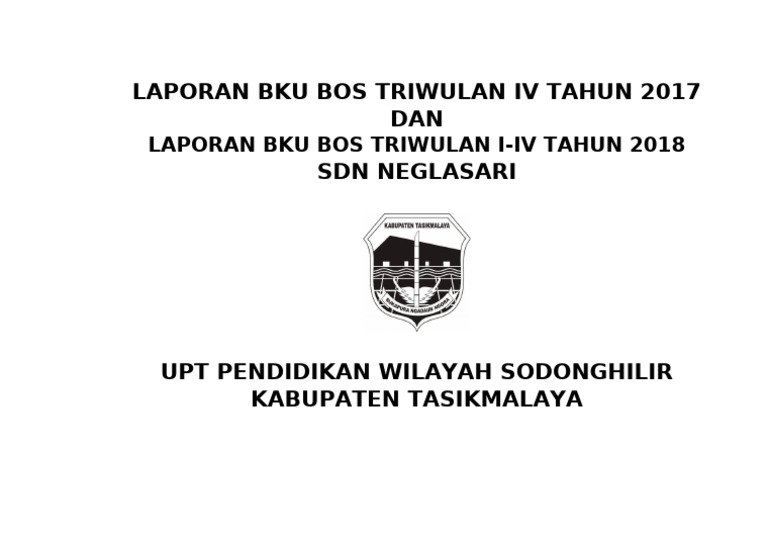 Laporan Bku Bos Triwulan IV Tahun 2017 | PDF