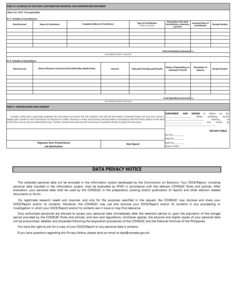 2025_NLE_BPE_SOCE_FORM_Page2_BackToBack | PDF | Justice | Crime & Violence