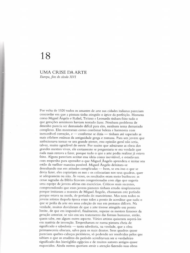 Gombrich - Capítulo 18 | PDF