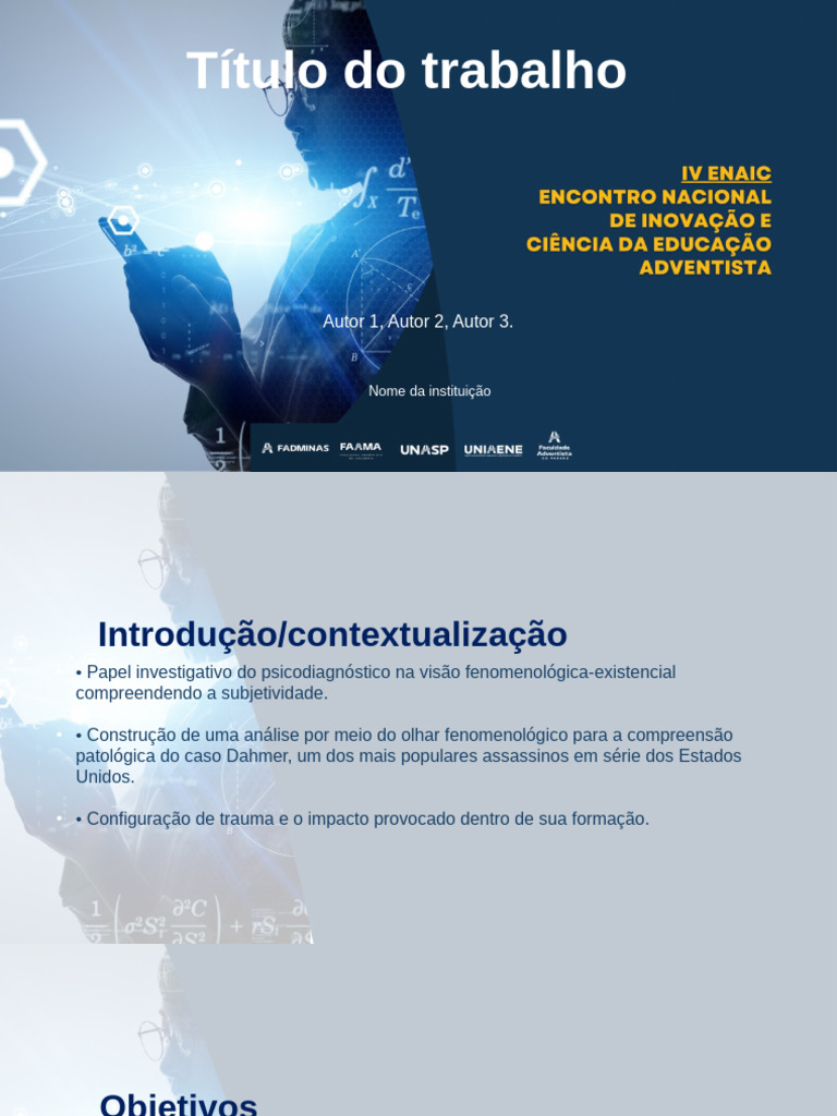 Template de Apresentação de Resumo Simples - Expandido - TCC | PDF