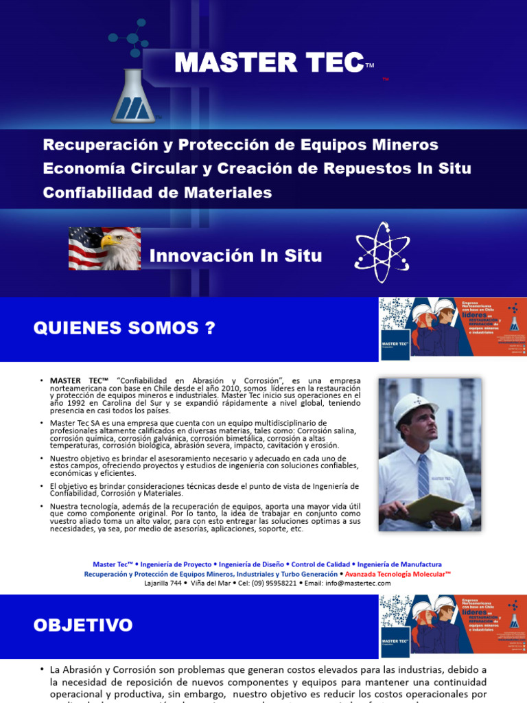 Presentación Master Tec - USA | PDF | Corrosión | Ingeniería