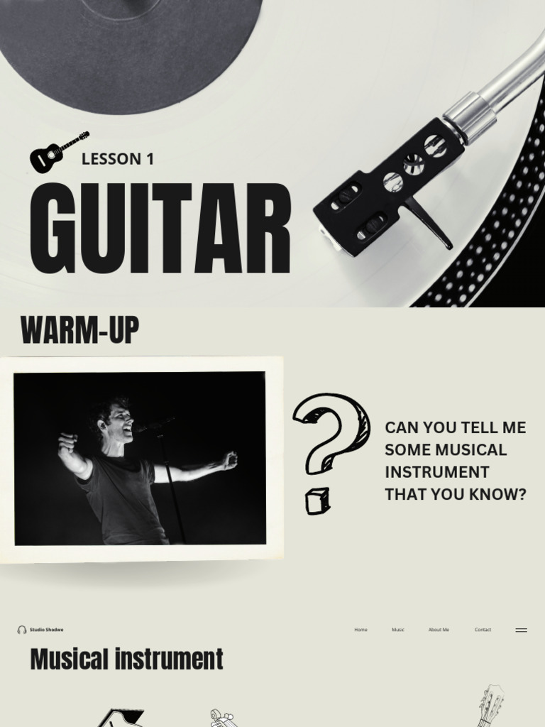 Guitar Lesson 1 | PDF