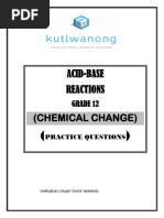 Acids and Bases GR 12 | PDF | Acid | Ph