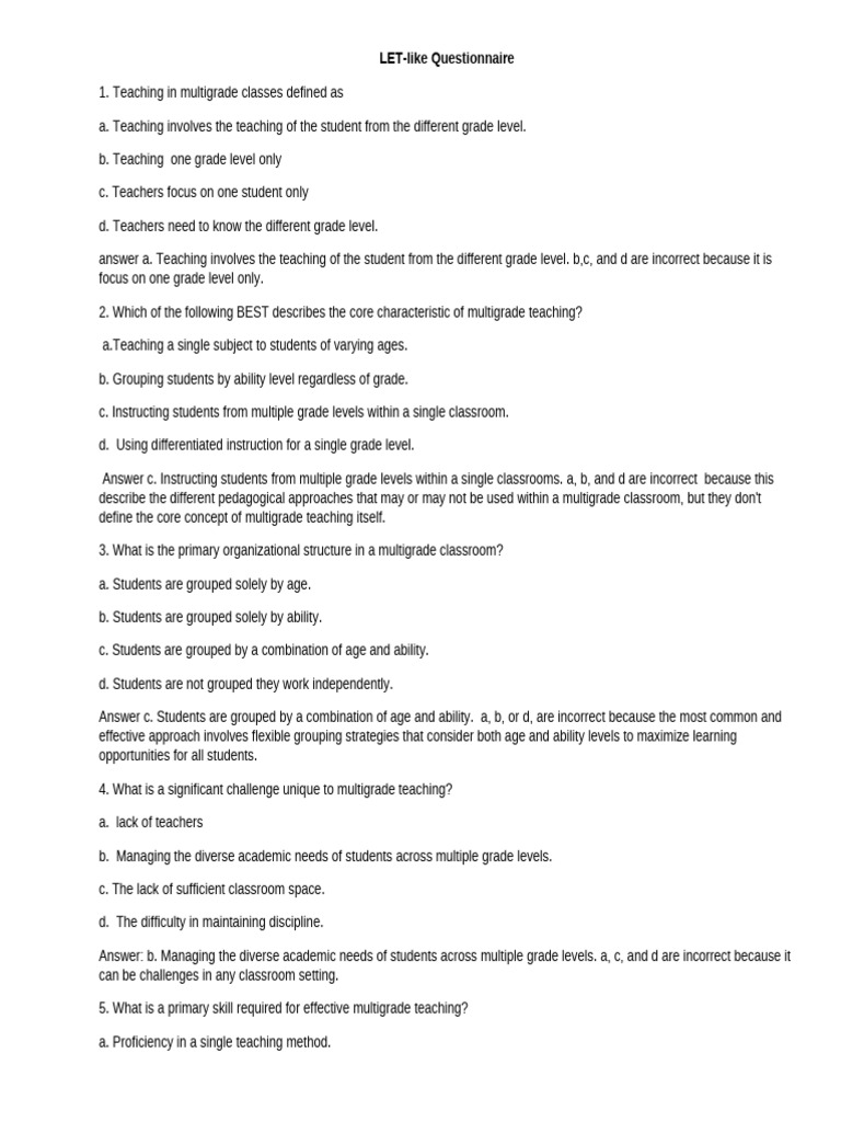 Lumabi - Teaching in Multigrade Classes | PDF | Teachers | Differentiated Instruction