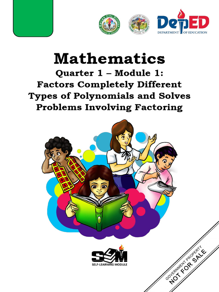 G8 Q1 (Math) | PDF | Factorization | Equations