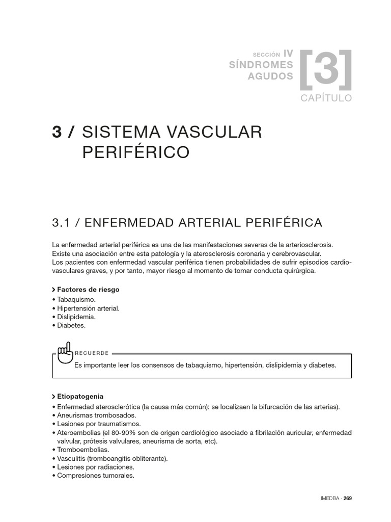 Sec IV-Cap 3 Vascular | PDF | Isquemia | Especialidades Medicas