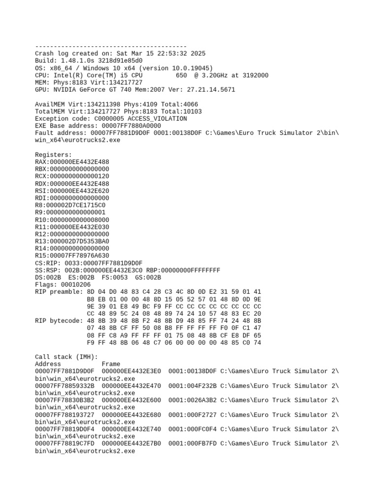 Game Crash | PDF | Computer Architecture | Computing