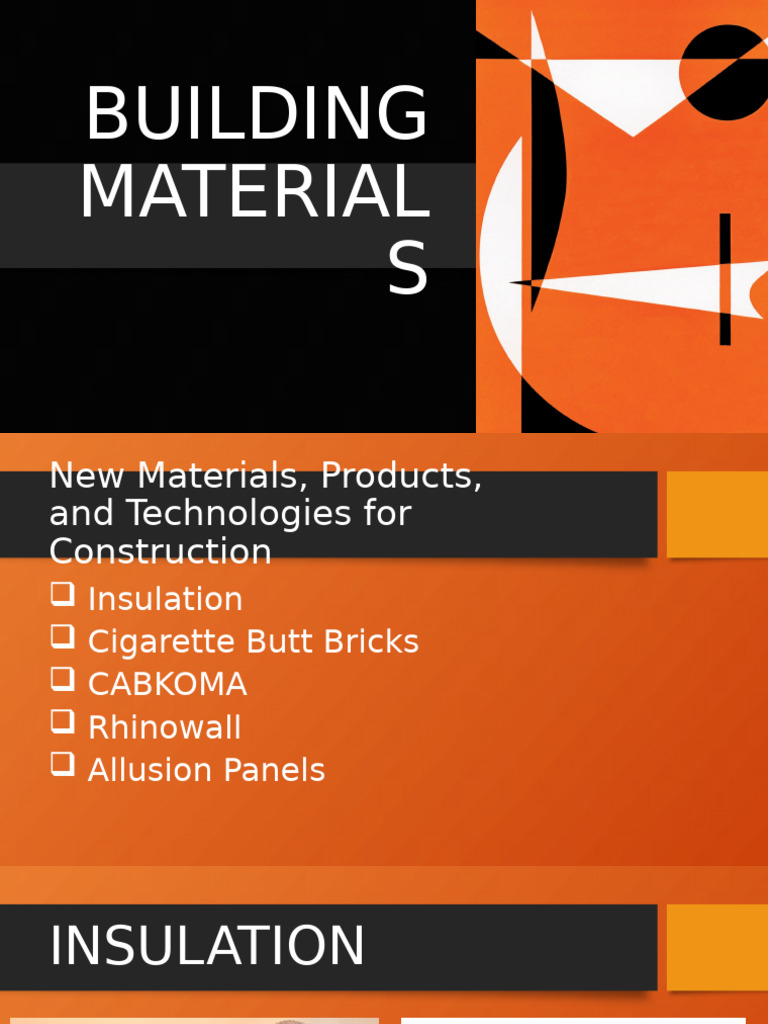 Building Materials Sumalinog Group | PDF | Building Insulation | Thermal Insulation