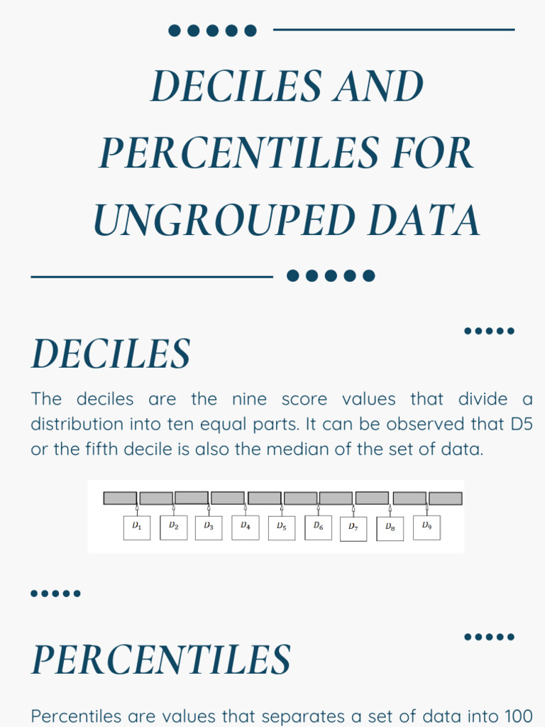 Deciles and Percentiles Explained | PDF