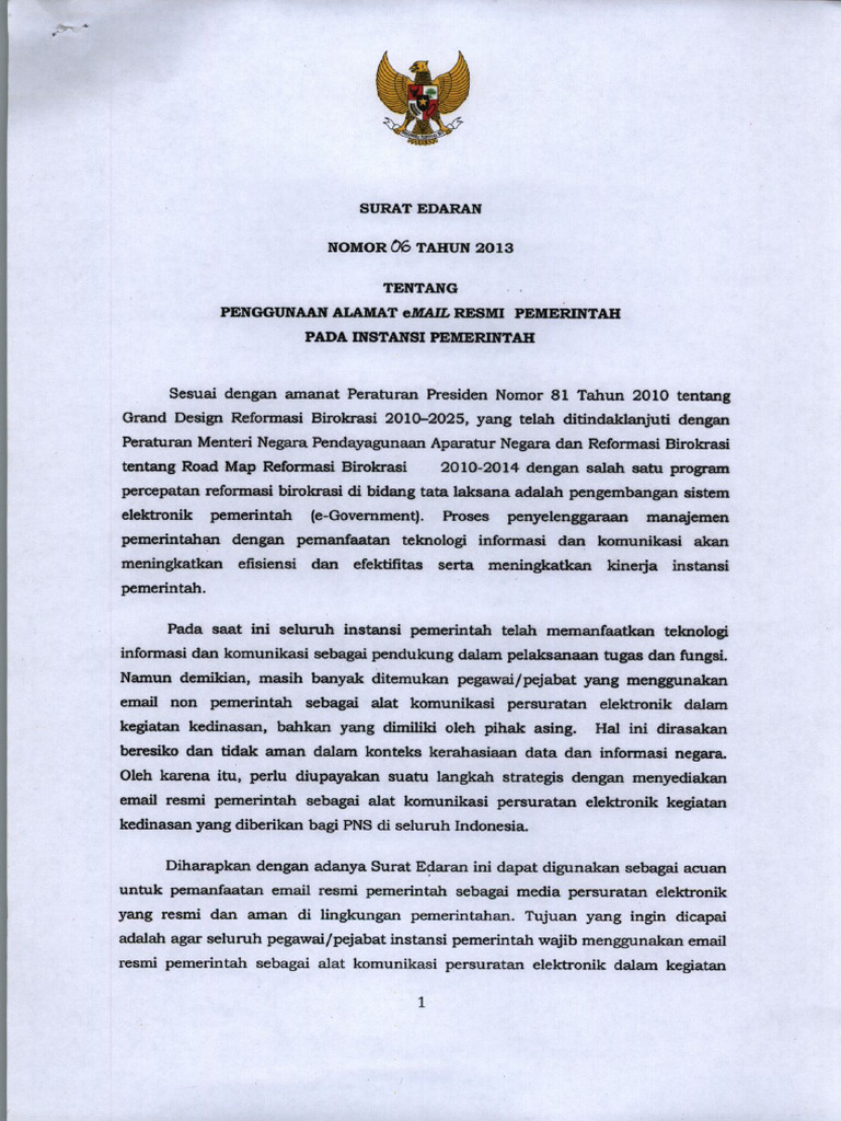 Panduan Email Kemsos CPNS 2024 | PDF