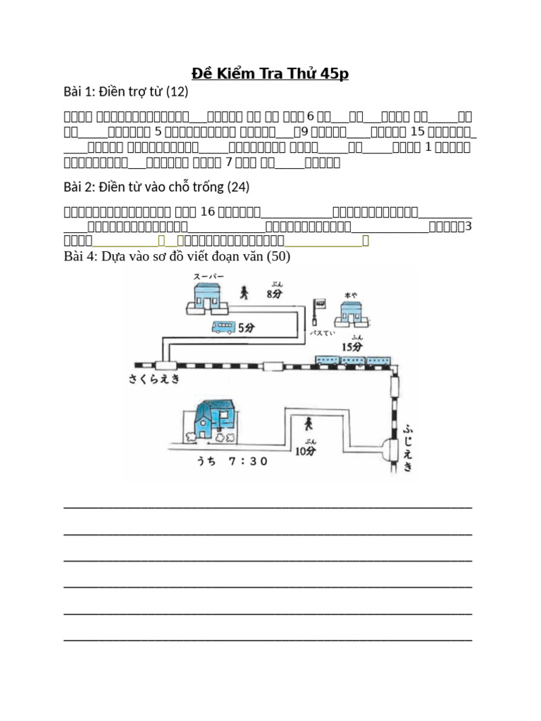 Đề Kiểm Tra Thử 45p | PDF
