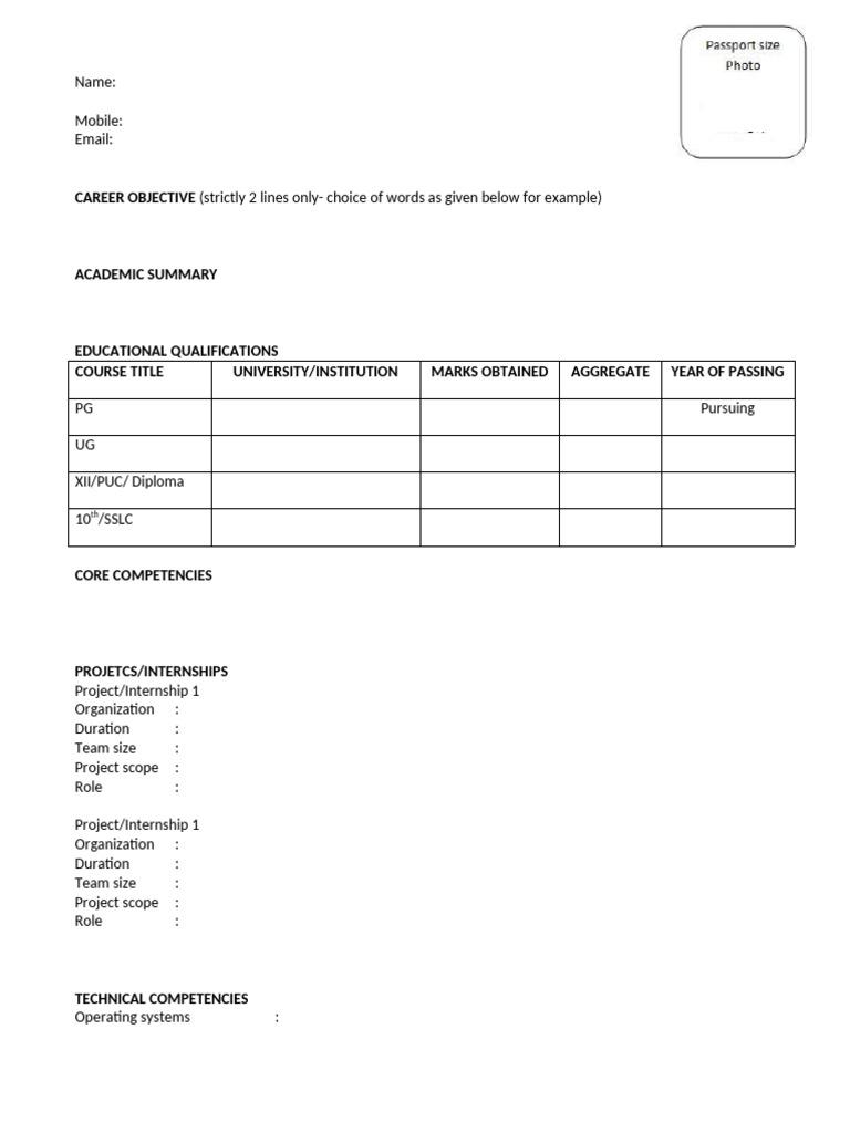 Resume Dsatm | PDF