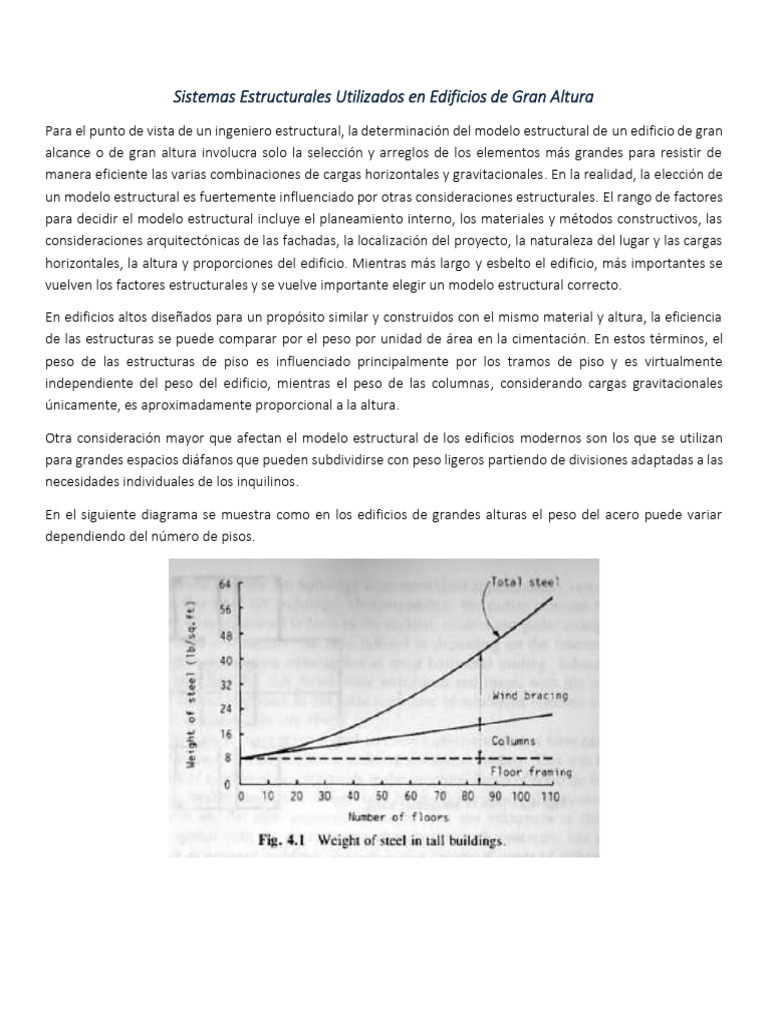 Sistemas Estructurales en Edificios Altos | PDF | Viga (Estructura ...