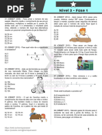 Simulado OBMEP Nivel1 Com Imagens | PDF