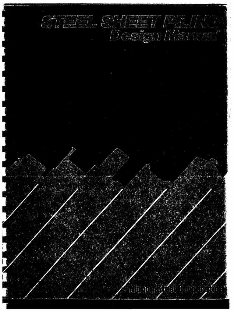 Steel Sheet Piling Design Manual | PDF | Deep Foundation | Bending