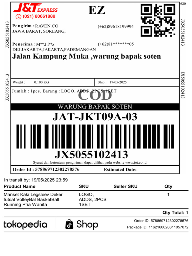 JAT-JKT09A-03: Jalan Kampung Muka, Warung Bapak Soten | PDF