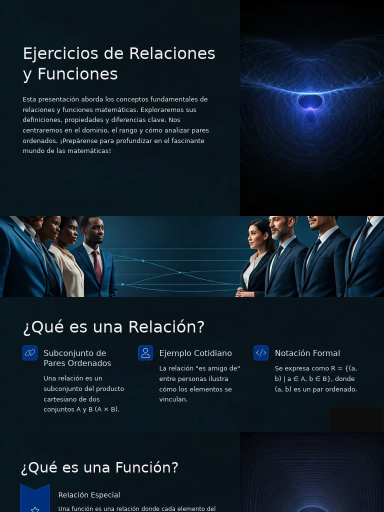 Ejercicios de Relaciones y Funciones | PDF | Función (Matemáticas) | Matemáticas