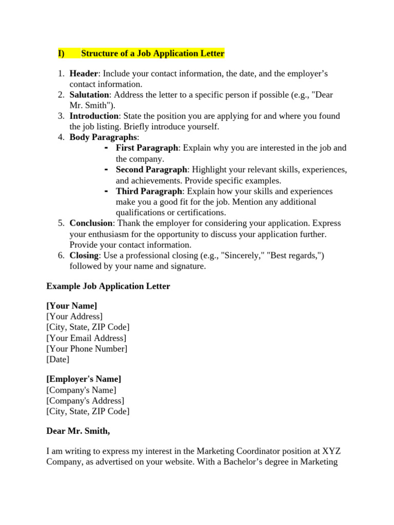 Formal Letter - Structure - Samples | PDF | Information | Human ...