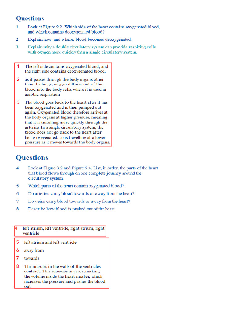 Biology Unit 9 - Answer | PDF