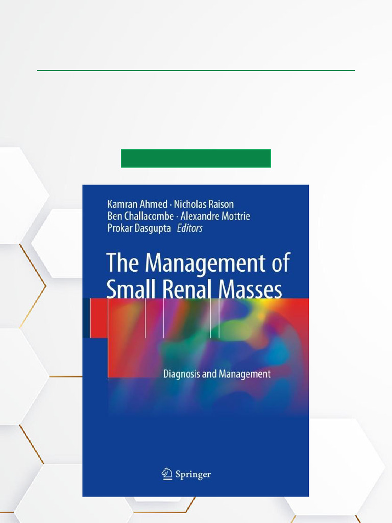 The Management of Small Renal Masses Diagnosis and Management ISBN ...