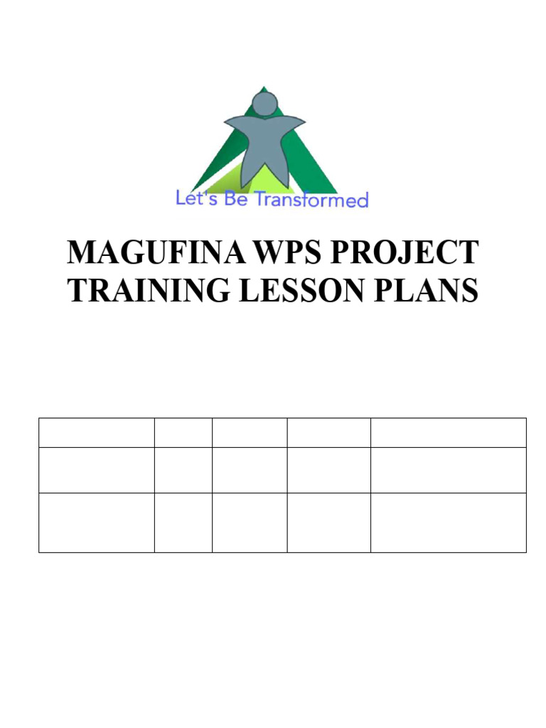 Magufina Wps Lesson Plans | PDF | Strategic Planning | Swot Analysis
