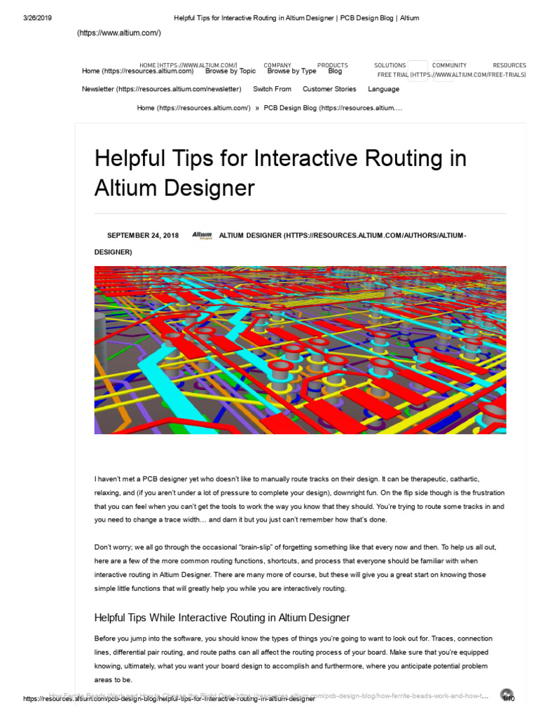 Helpful Tips For Interactive Routing in Altium Designer - PCB Design Blog - Altium | PDF ...