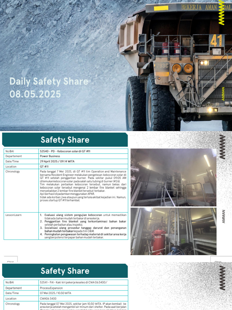 Daily Safety Share_08.05.2025 | PDF