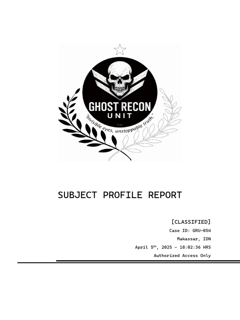 Subject Profile Report | PDF