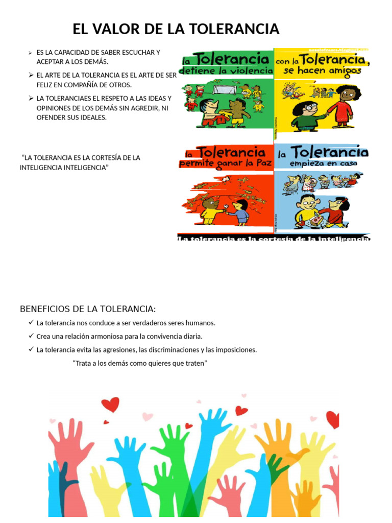 El Arte de La Tolerancia Es El Arte de Ser Feliz en Compañía de Otros | PDF