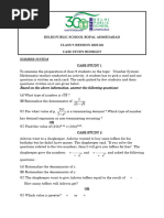 04 Cbse Class Ix Case-Study Questions | PDF | Mathematics | Euclidean ...