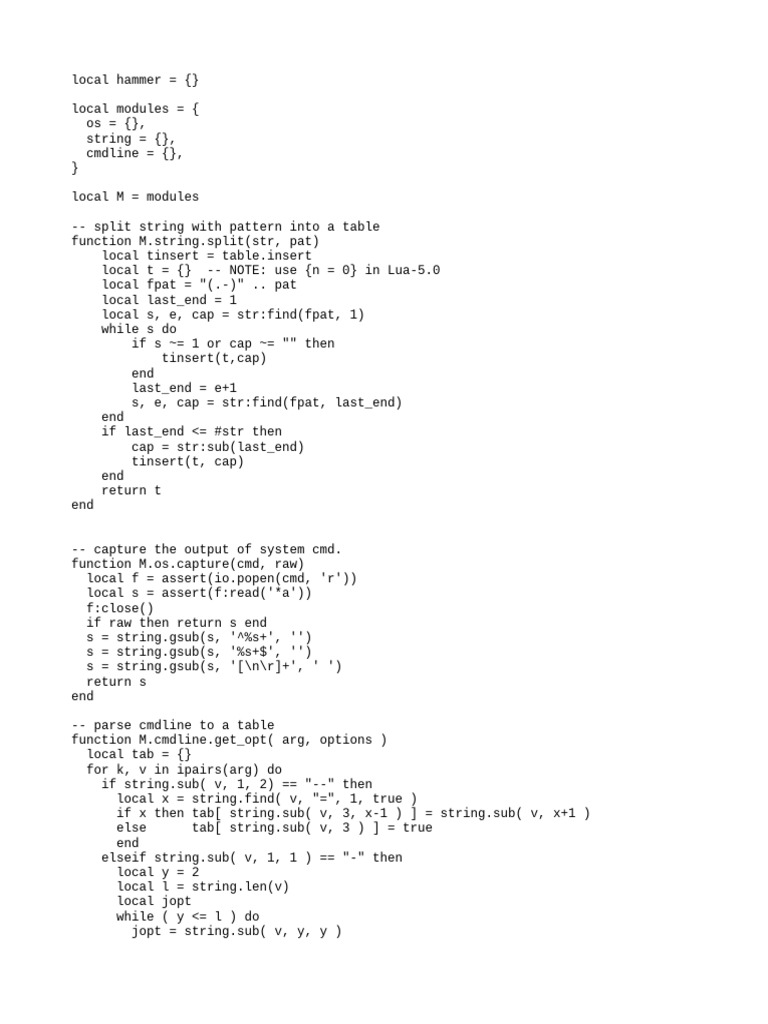 (Fe Bypass) Hammer - Lua | PDF