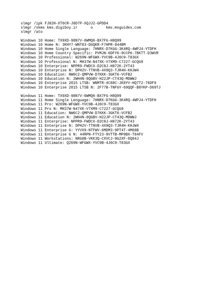 Activarlo en CMD | PDF
